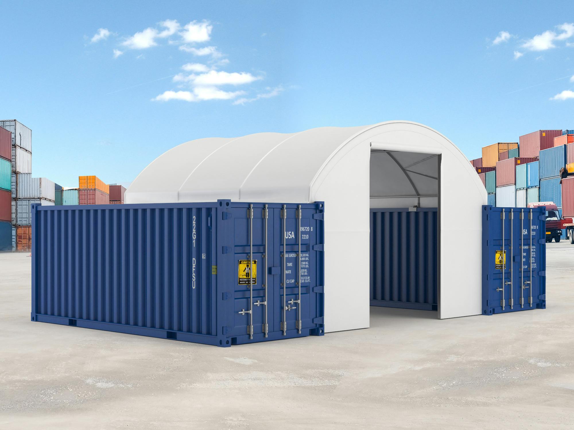 Container Shelter End Wall for 6.0m x 6.1m x 1.8m - Container Shelters ...