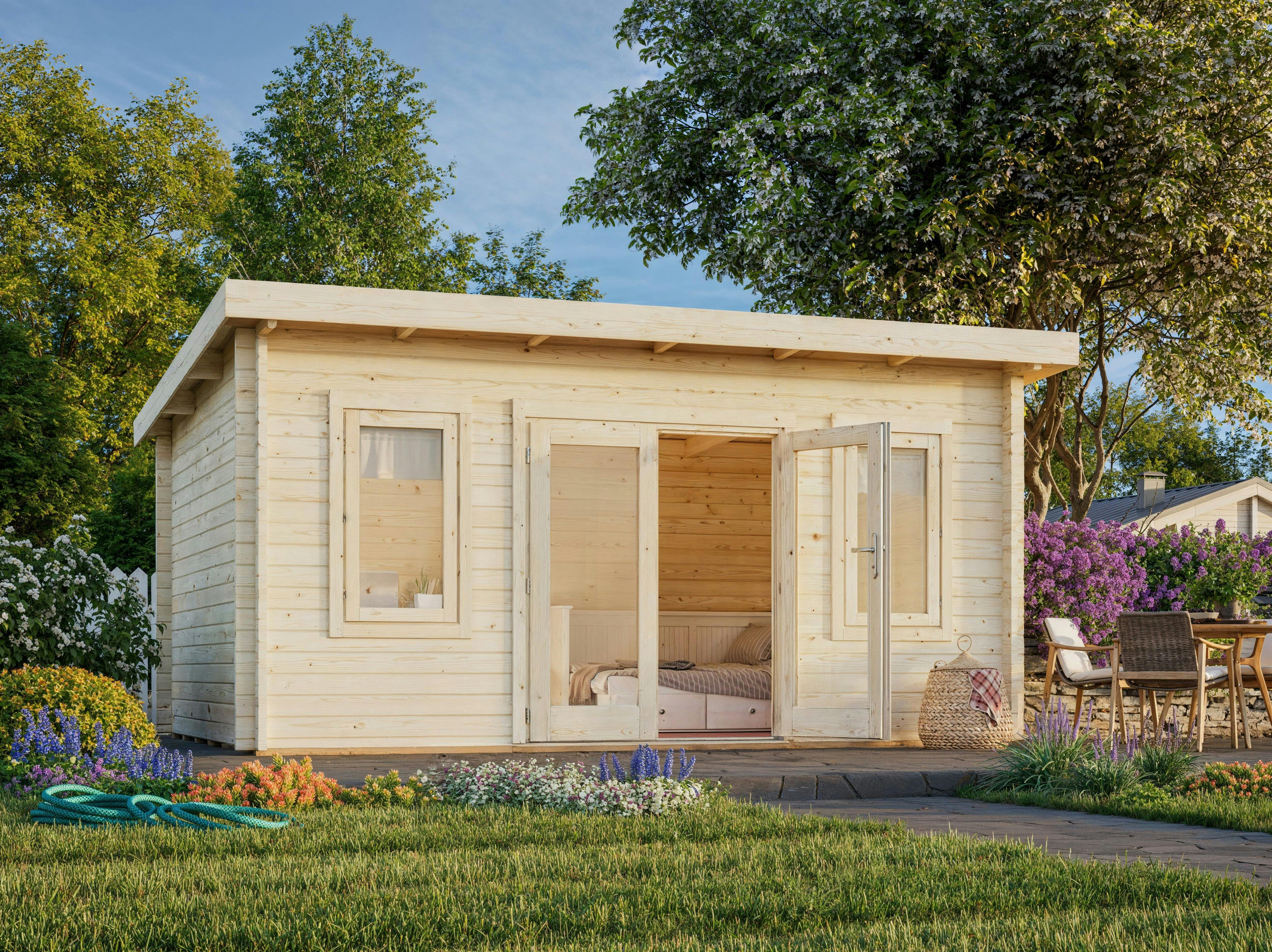 Log Cabin Garden House Lisa 4.5m x 3.3m - Cabins & Studios - Sheds ...