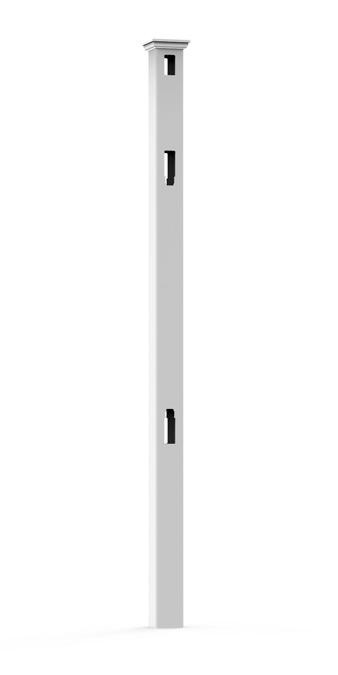 PVC 1.8m Privacy Fence With Trellis System - Line Post - Privacy ...