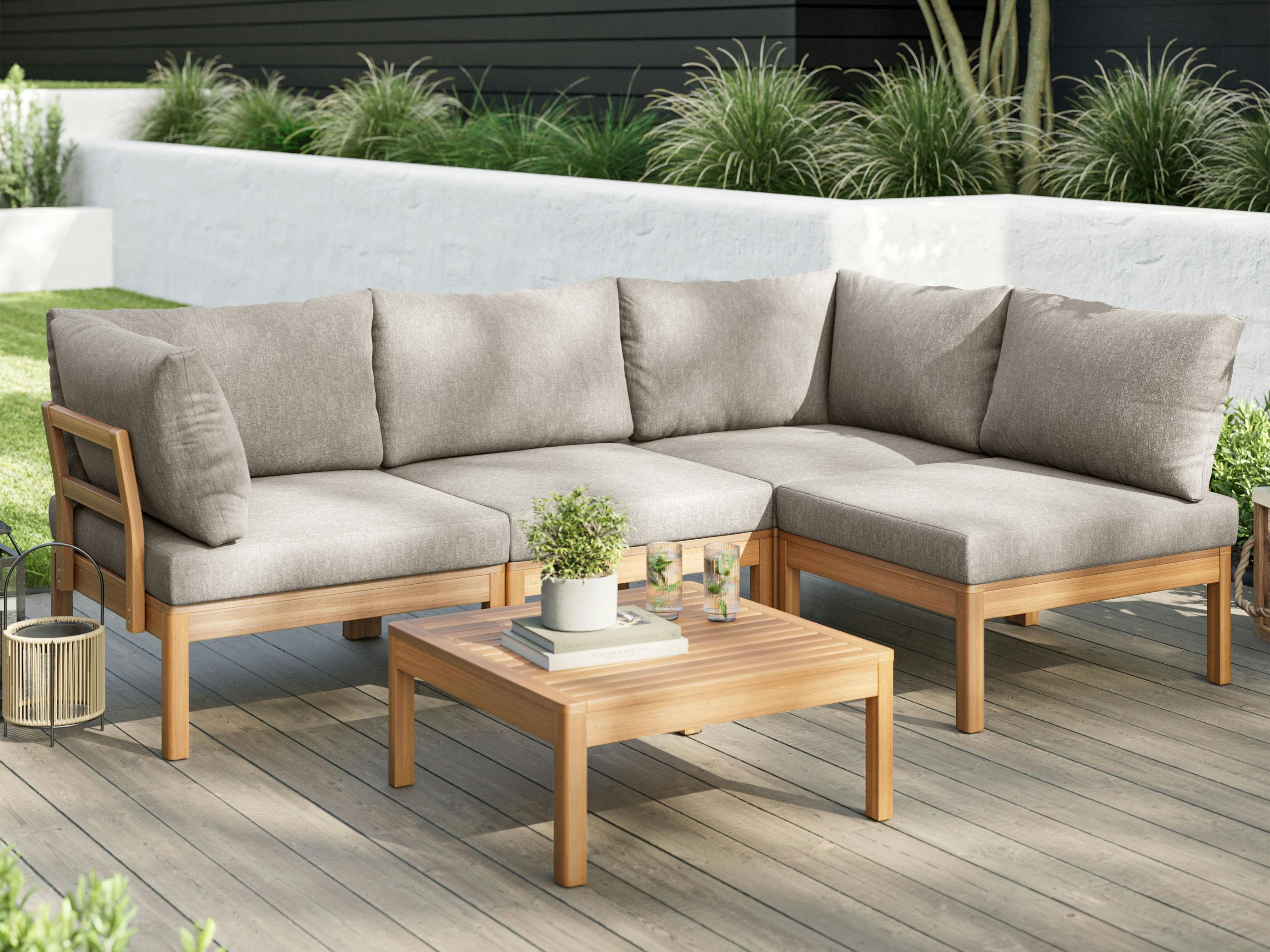Savanna Modular Outdoor Corner Suite Lounge Sets Outdoor Furniture Home Outdoor Living at Trade Tested