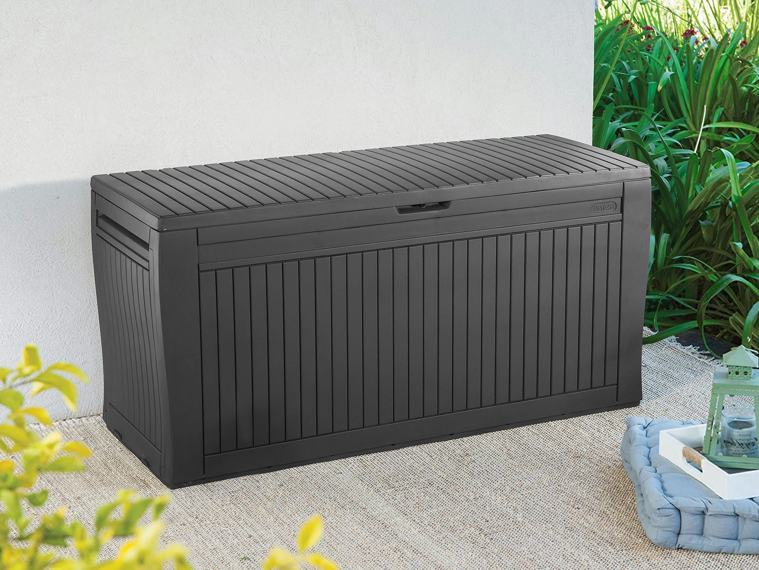 Keter Comfy Storage Box 270L - Outdoor Storage Benches - Storage Boxes ...