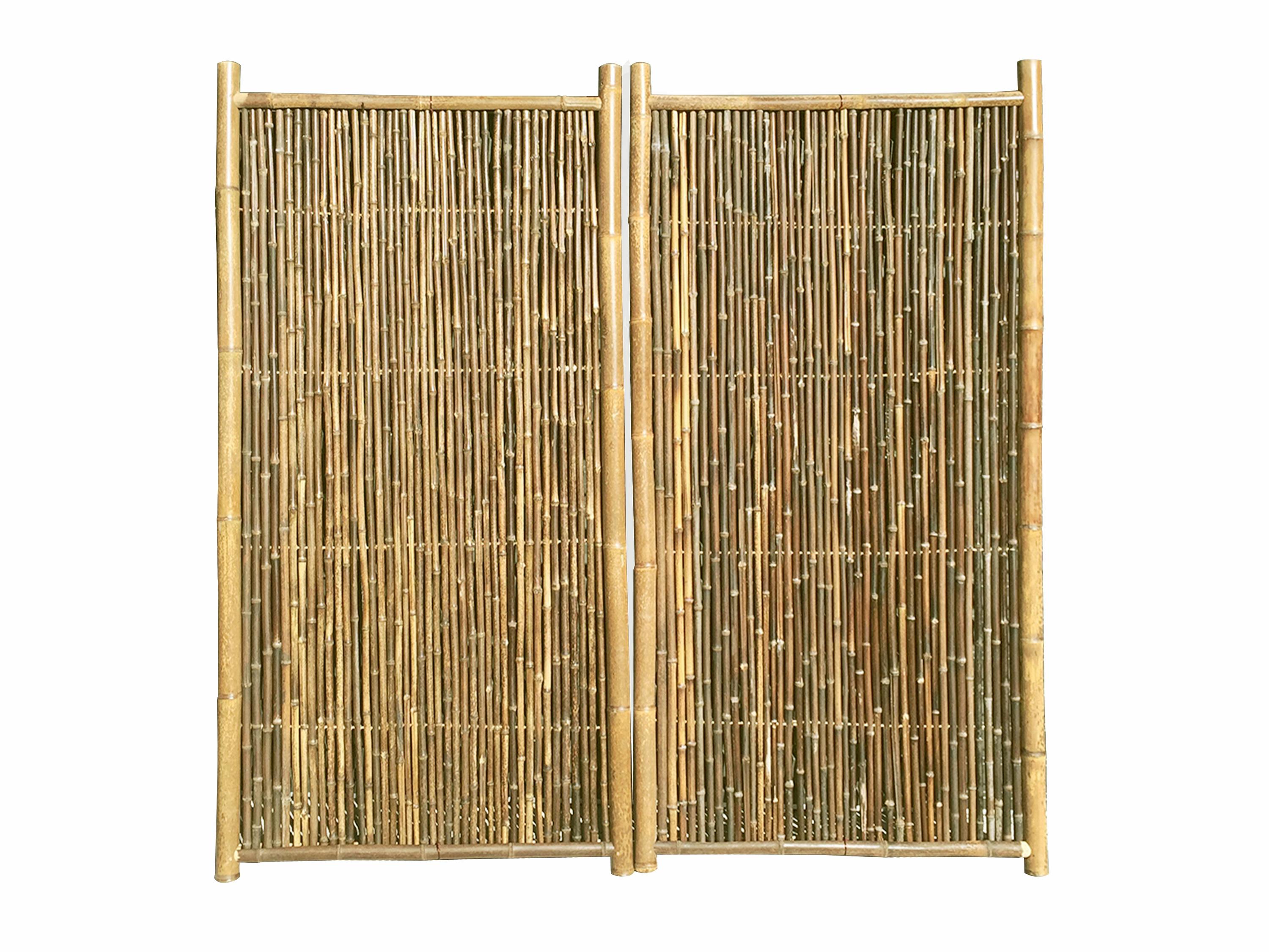 Bamboo Garden Screen 1.8m x 0.9m Natural - Pair - Privacy Screens ...