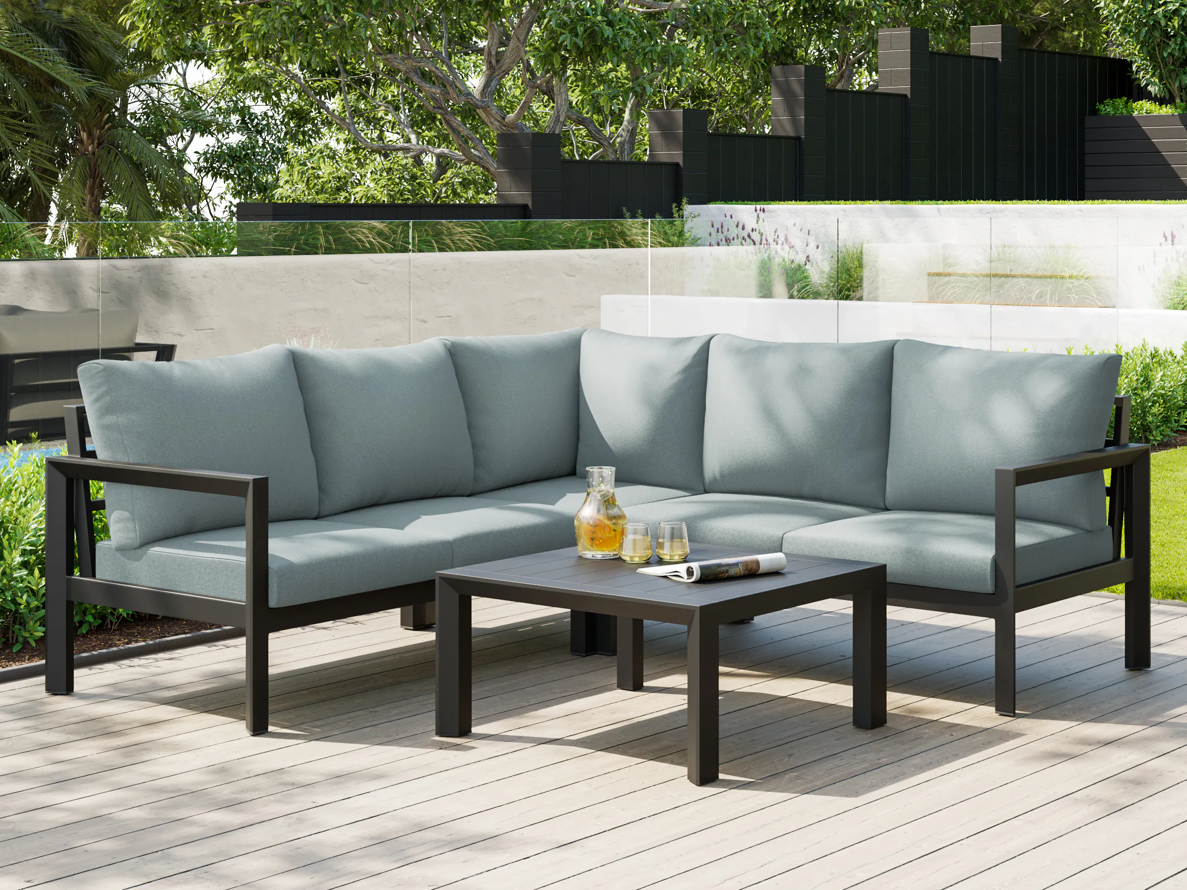 Costa Outdoor Corner Suite - Lounge Sets - Outdoor Furniture - Home ...