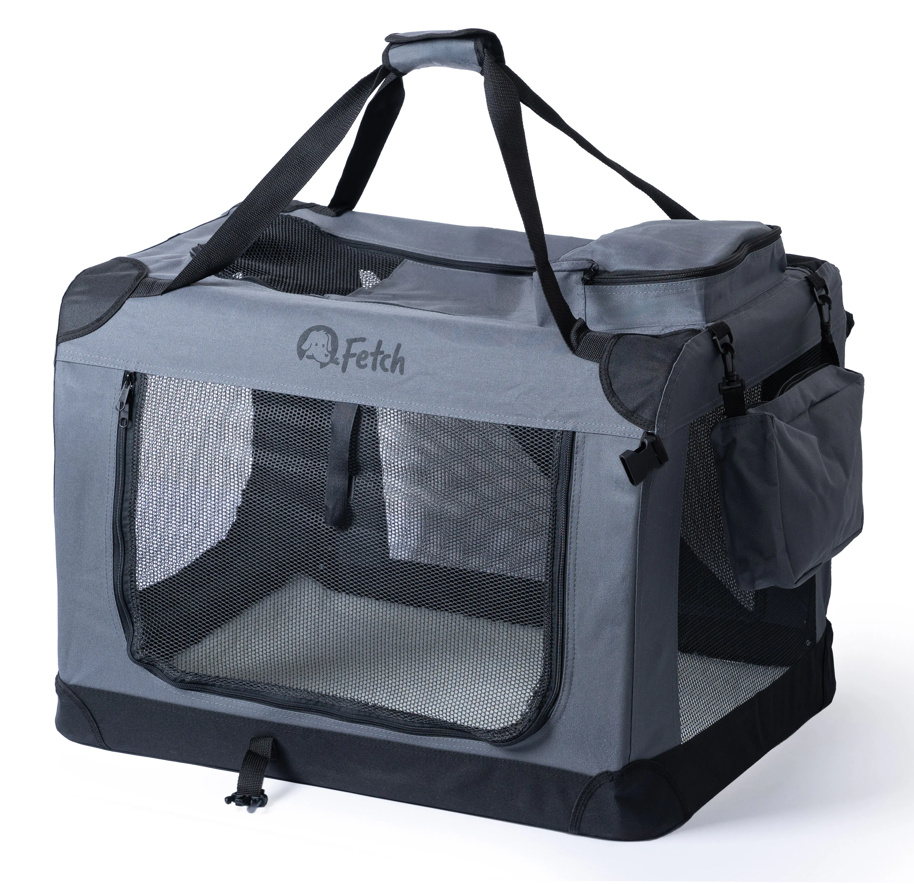 Fetch Soft Dog Crate Foldable Medium - Dog Crates - Pet Gear - Home ...