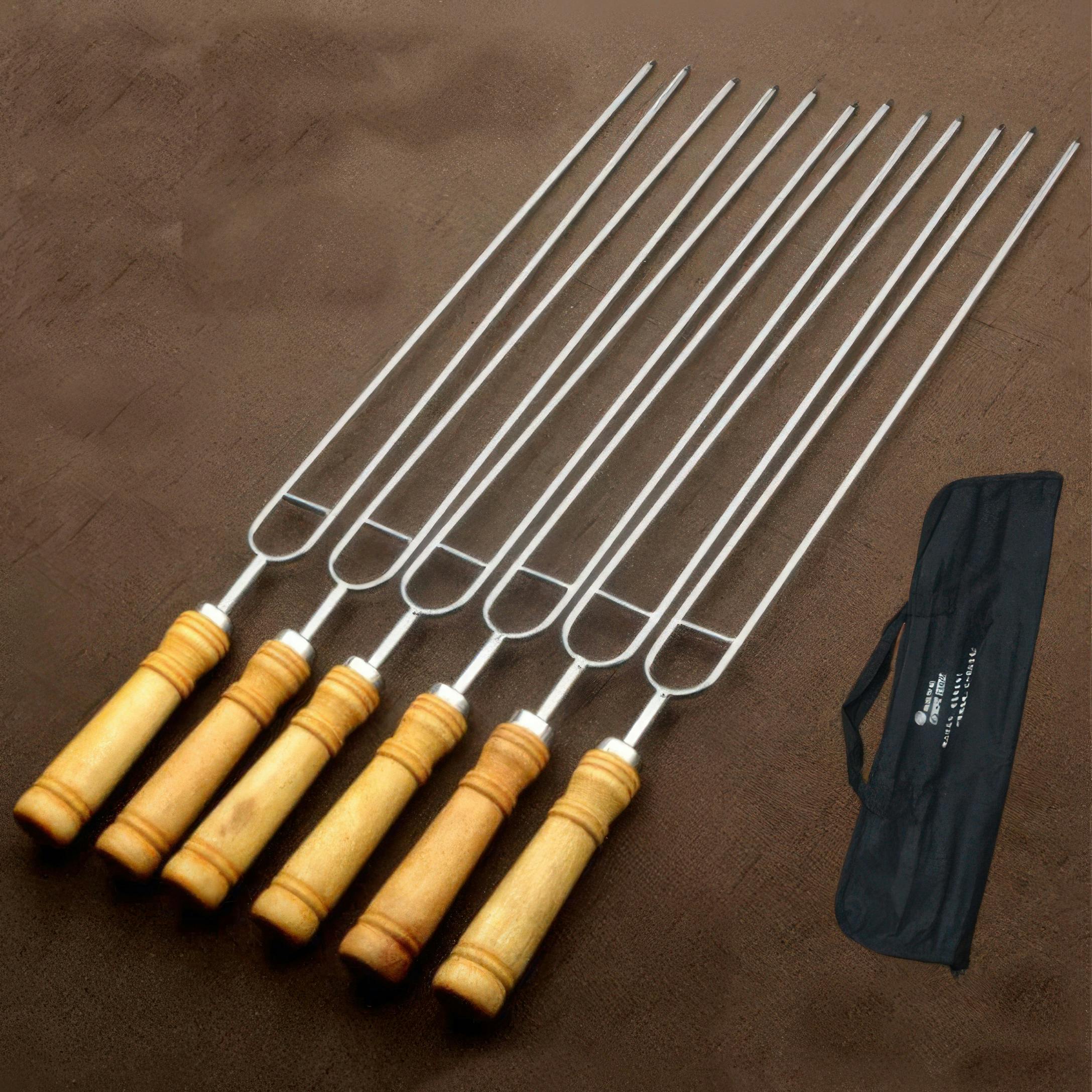 PureQ Ninja Wood Handle Hibachi Skewers - Accessories - BBQs - Home ...