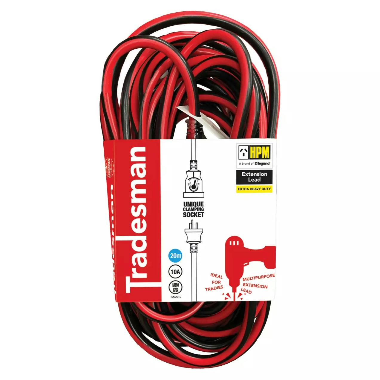 HPM Extra Heavy Duty Tradesman Extension Lead 20m - Extension Leads ...