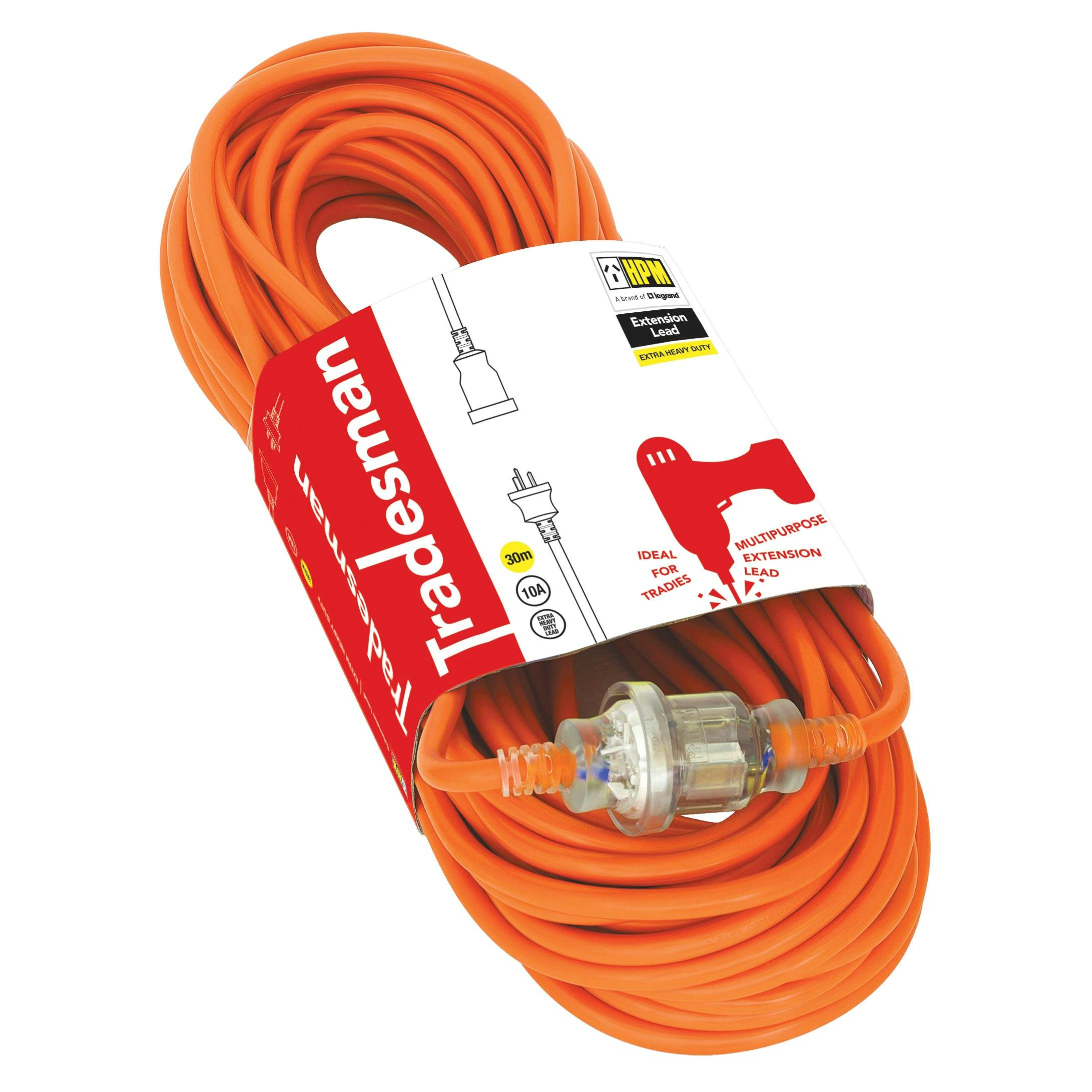 HPM Extra Heavy Duty Tradesman Extension Lead 30m - Extension Leads ...