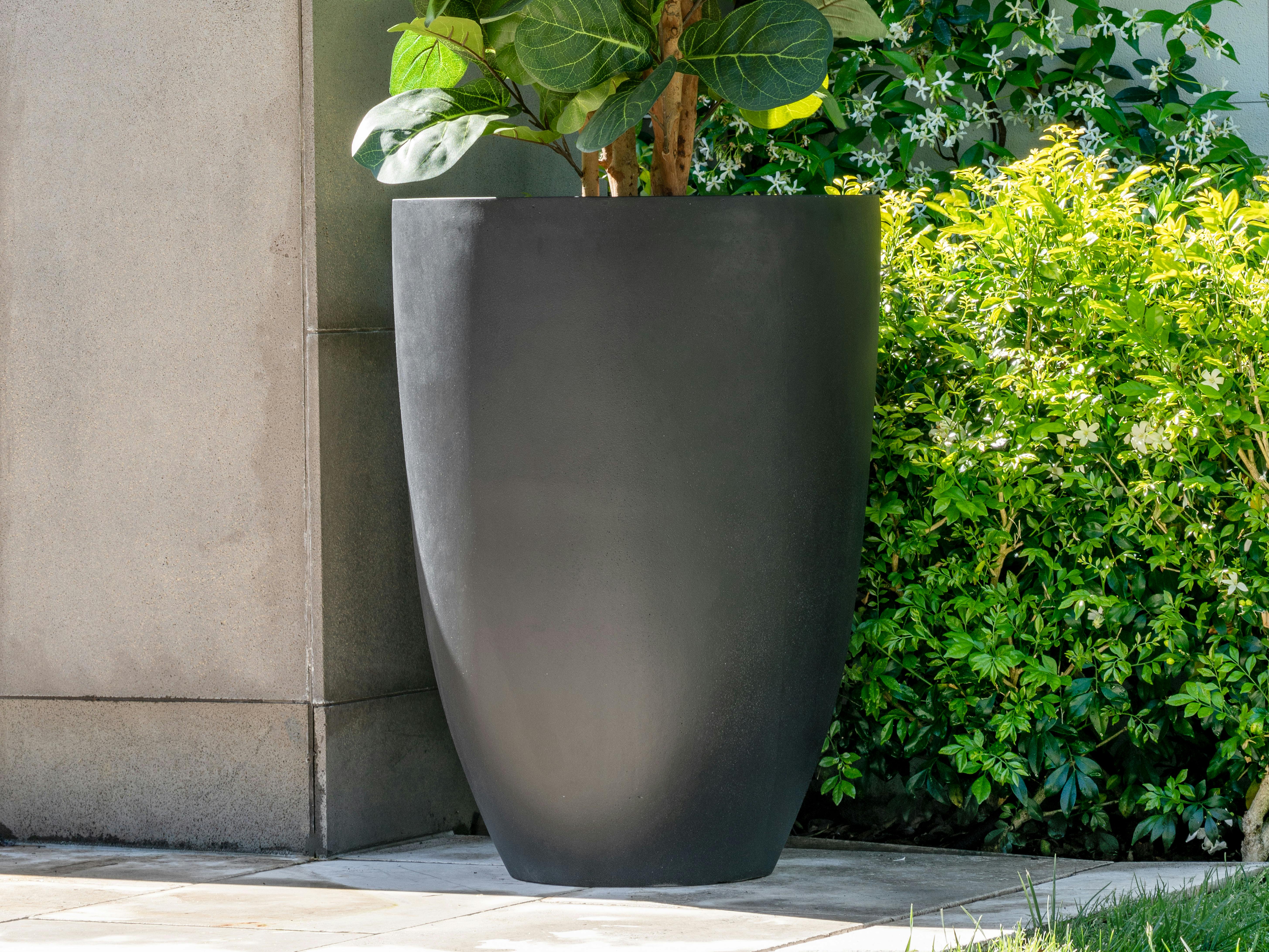 Classica Fiberstone Planter Black 119L - Pots - Pots & Planters ...