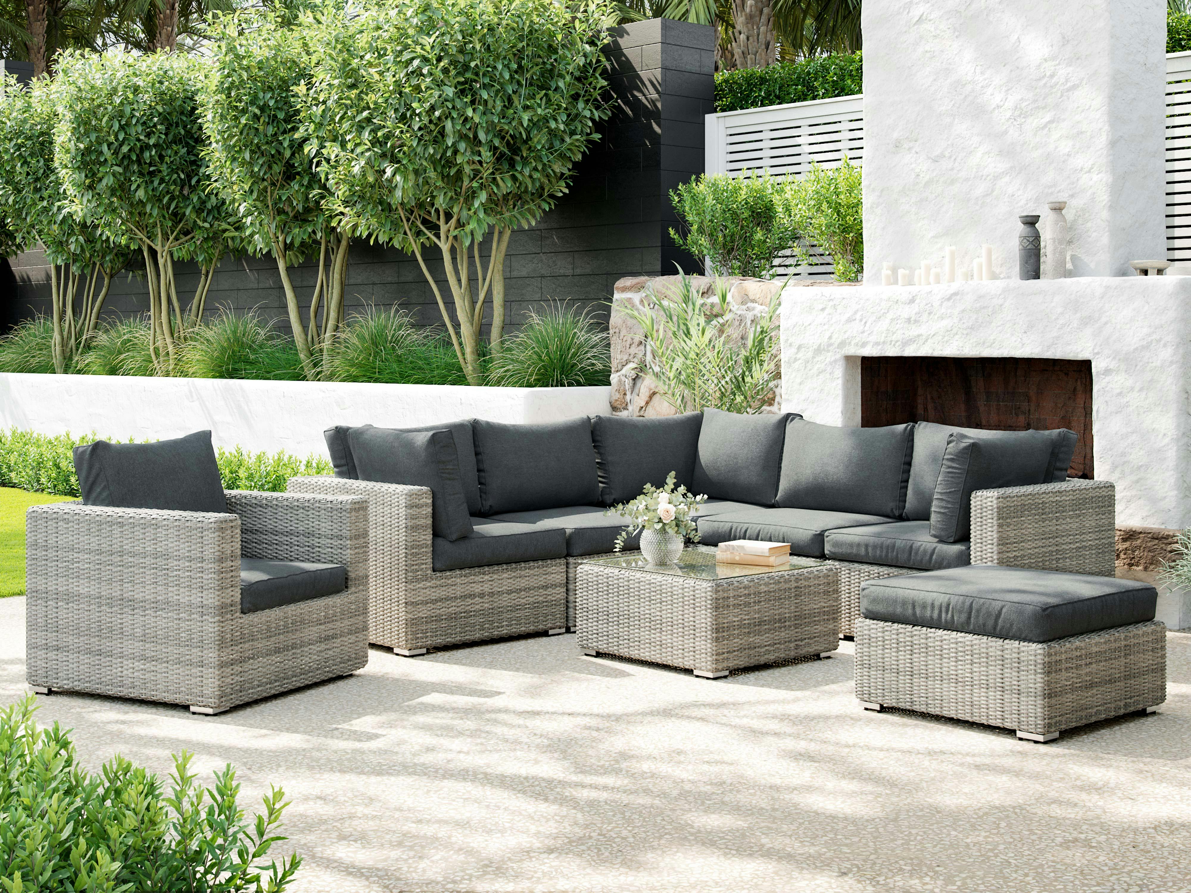 Kapiti Rattan Outdoor Suite #1 - Lounge Sets - Outdoor Furniture - Home ...
