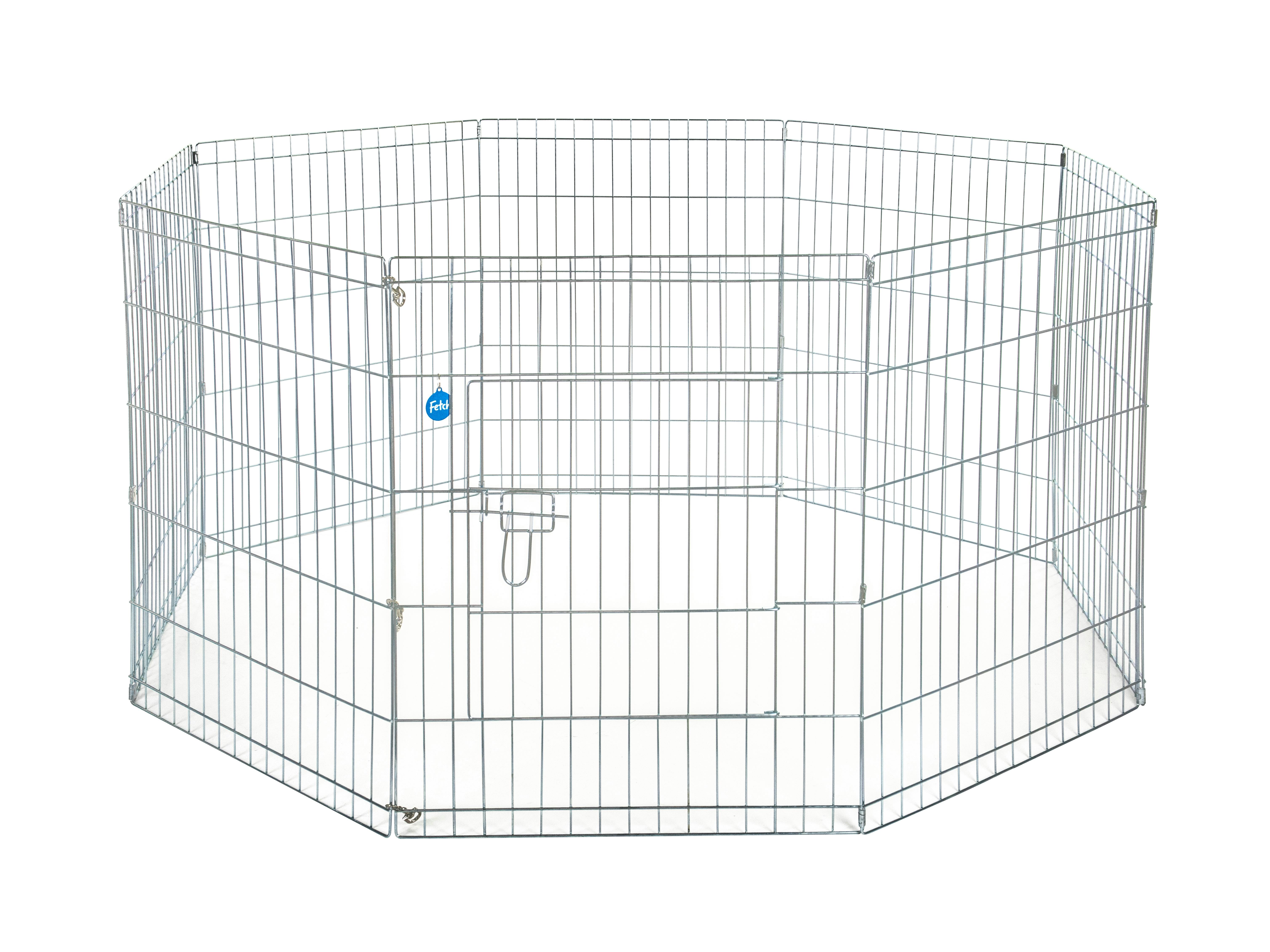 Fetch Dog Exercise Pen & Fence 76cm 8 Panel Medium - Pet Pens & Pools ...
